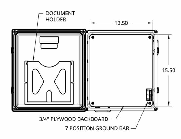 16″ x 14″ x 8″ - Fiberglass Enclosure | RLH Industries, Inc.