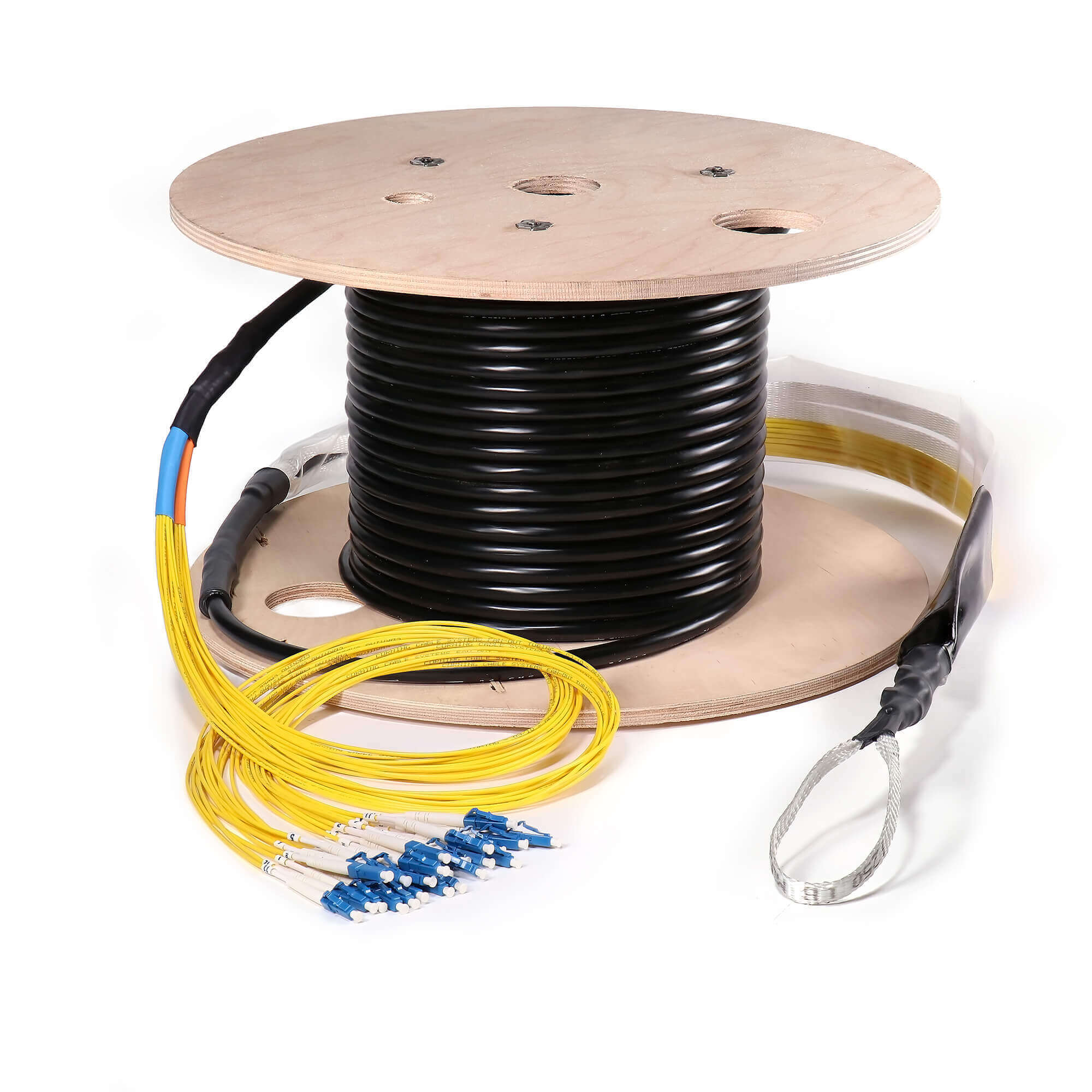Preterminated Fiber Optic Cable OSP 24F Singlemode LC Connectors Preterminated Fiber Optic Cable OSP 24F Singlemode LC Connectors