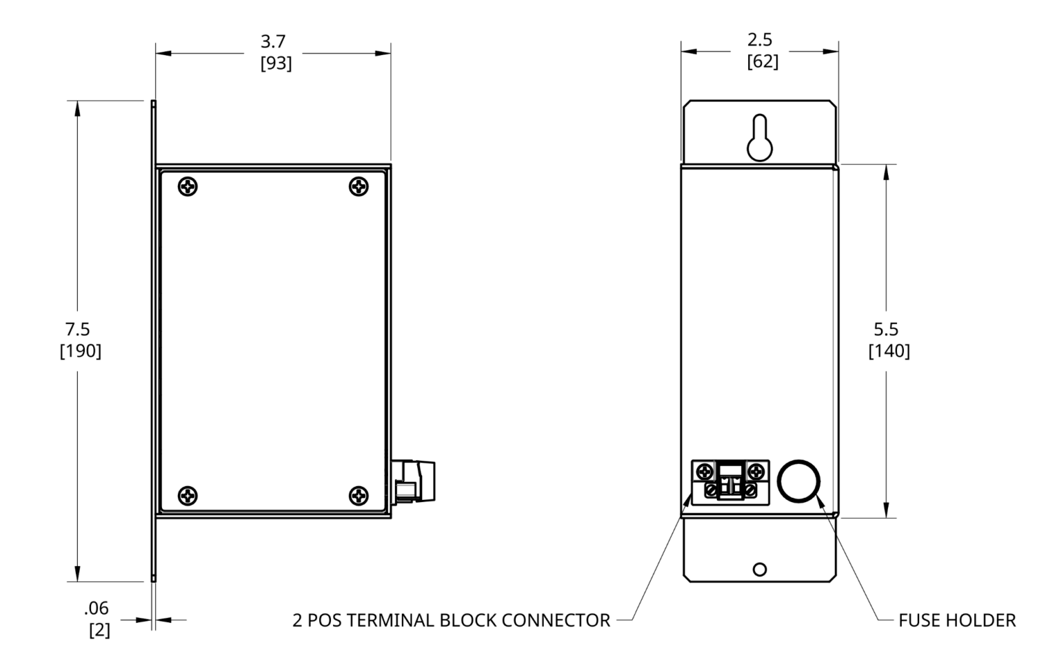 24VDC 1.2Ah DIN Mount Battery Pack | RLH Industries, Inc.