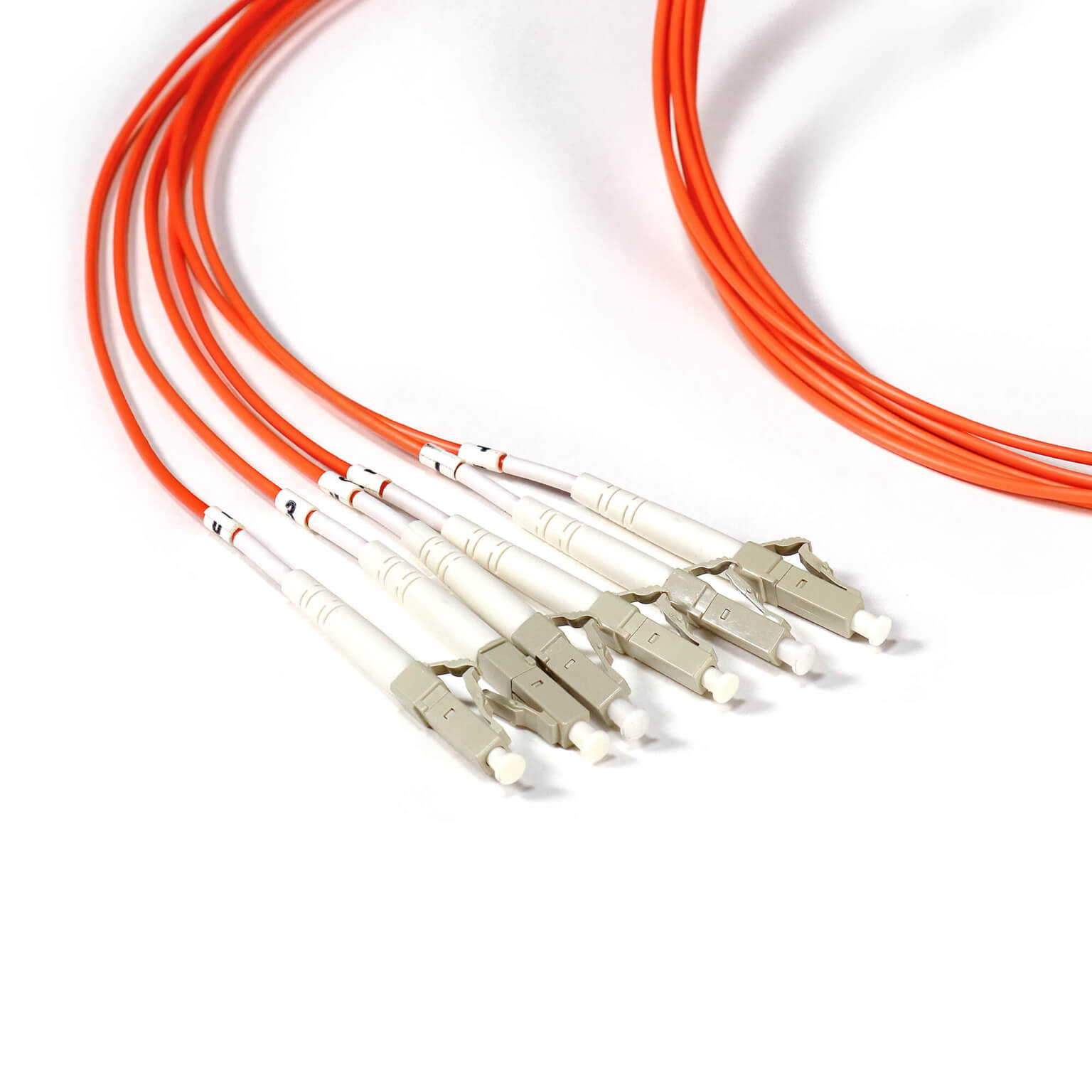 Preterminated Fiber Optic Cable, Indoor/Outdoor, 6F, Multimode OM1, LC ...