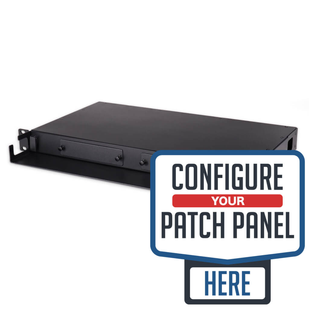 Manta 1RU Fiber Patch Panel (configurable) | RLH Industries, Inc.